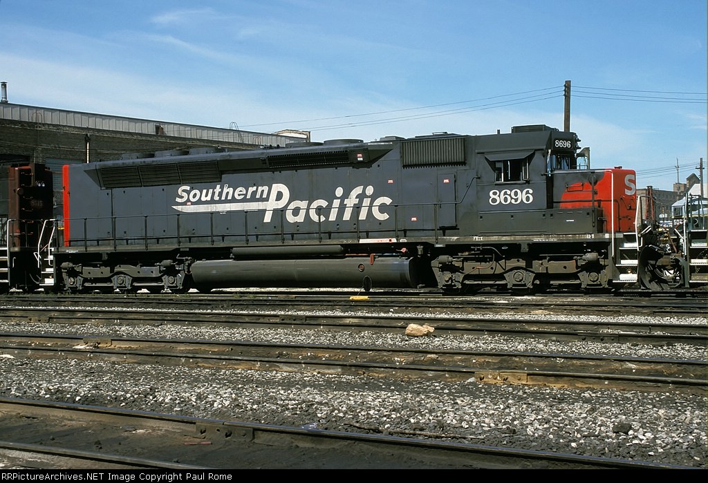 SP 8696, EMD SDP45, at BRC Clearing Yard,